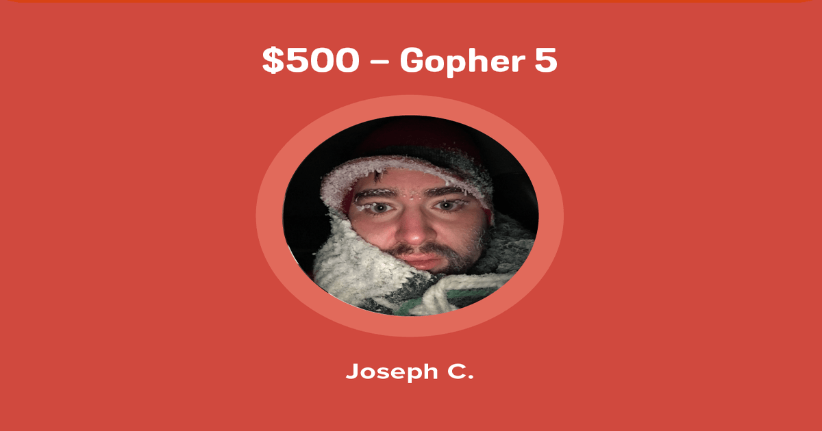 Joseph Won $500 Playing Gopher 5 | Lottery Blog